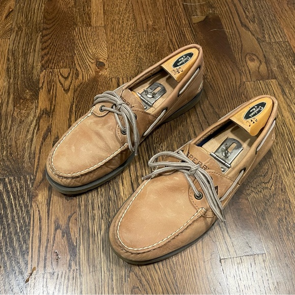 Sperry | Shoes | Sperry Mens Tan Boat Shoe Size 85 | Poshmark